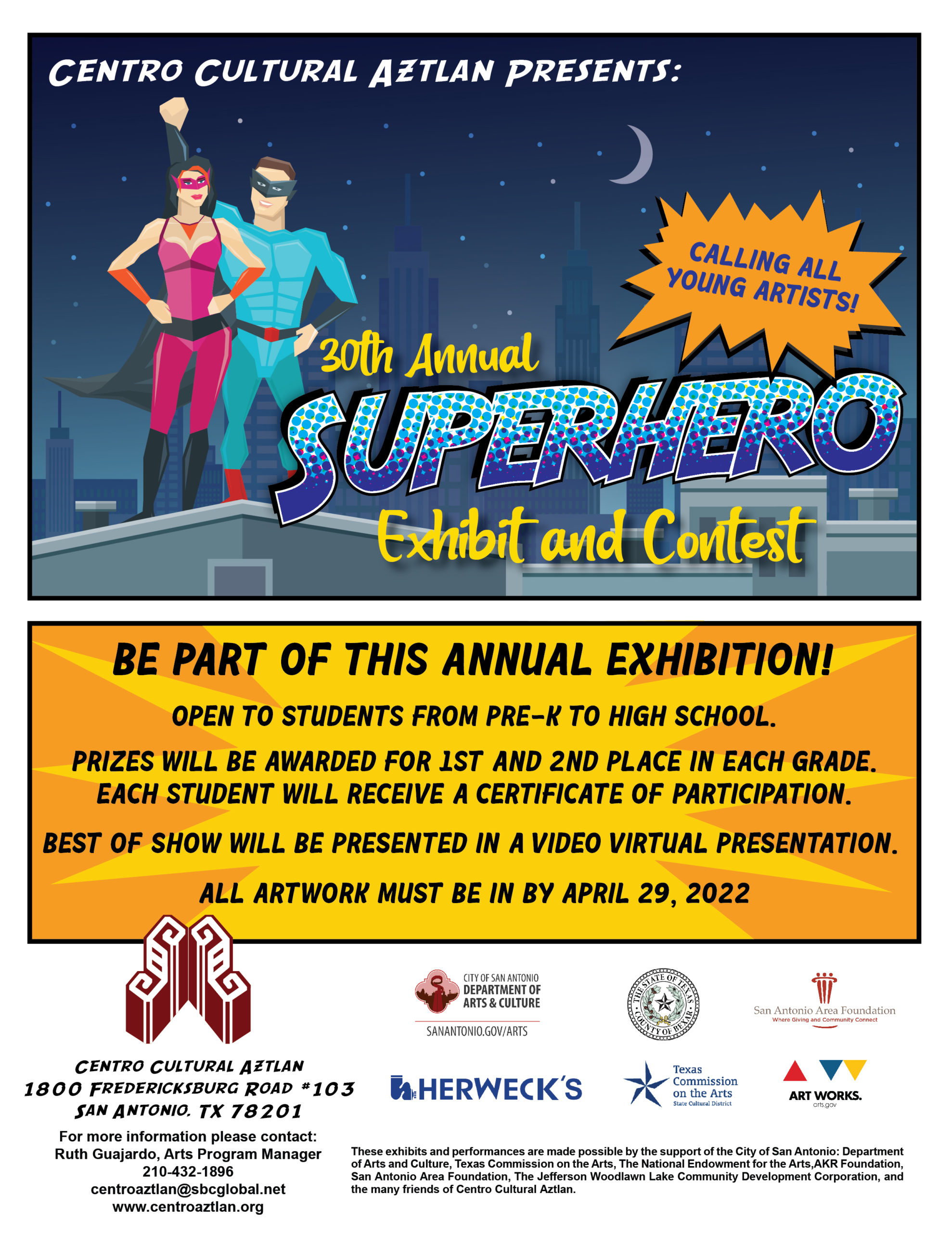 Annual Superhero Exhibit and Contest - Centro Cultural Aztlan